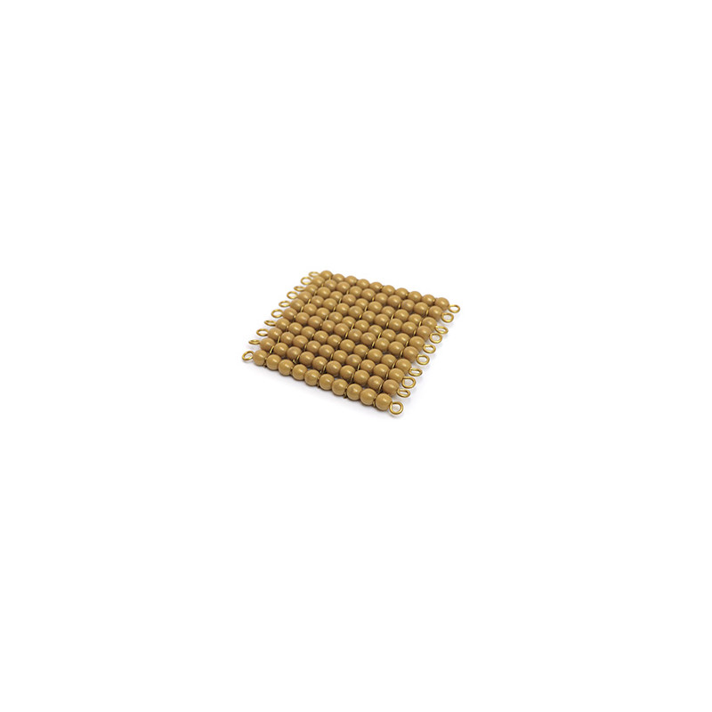 GOLDEN BEAD SQUARE OF 100 | GAM