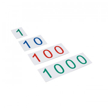 PLASTIC NUMBER CARDS: LARGE, 1-1000 | GAM